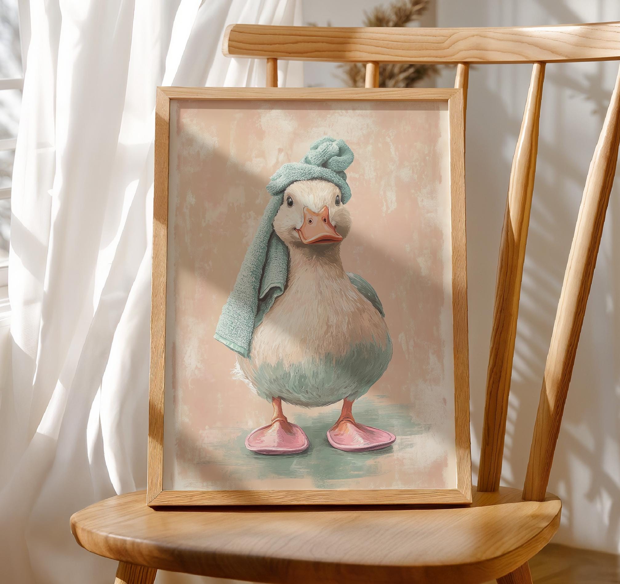 Bathroom Wall Art - Duck Print - Quirky Bathroom Decor - Duck Art ...