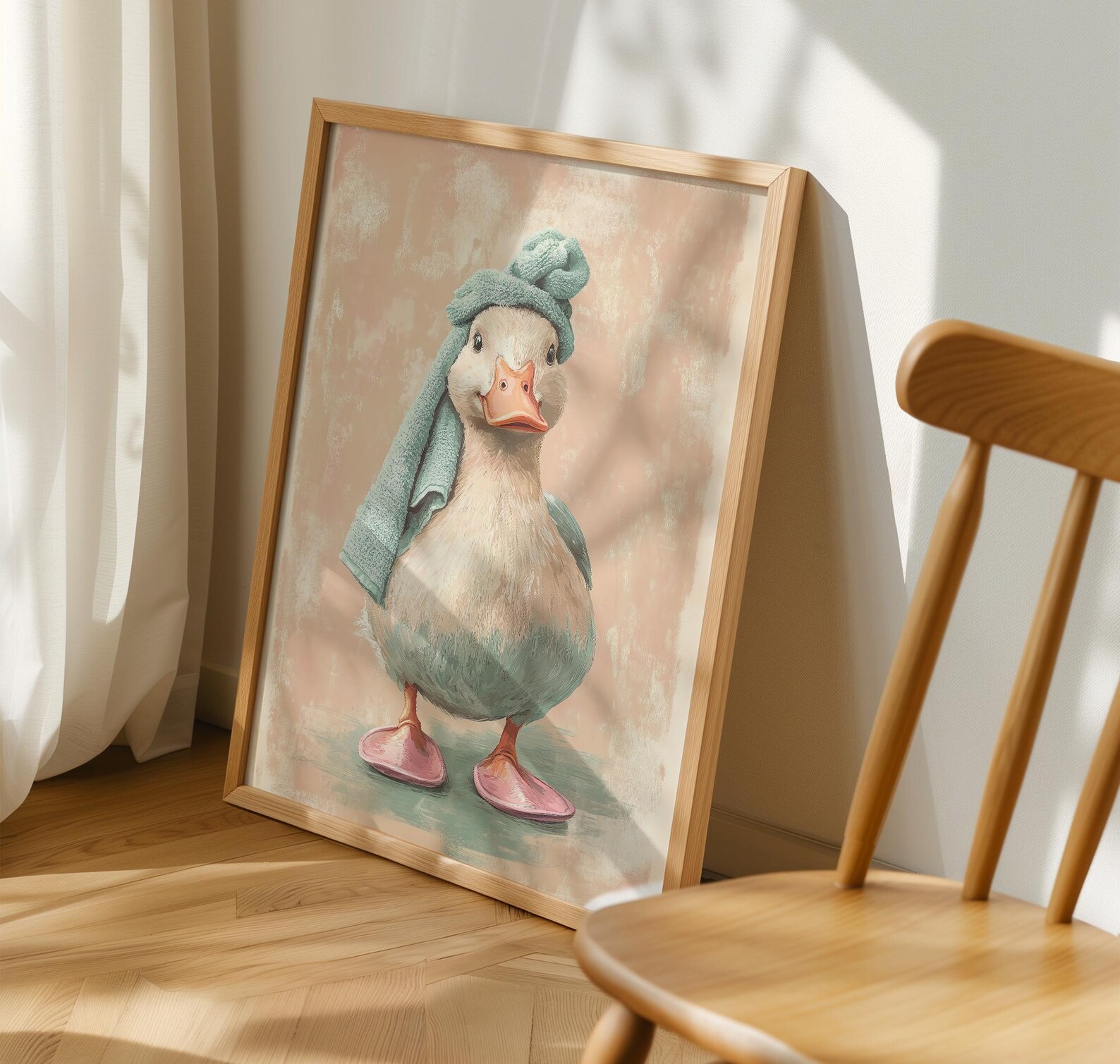 Bathroom Wall Art - Duck Print - Quirky Bathroom Decor - Duck Art ...