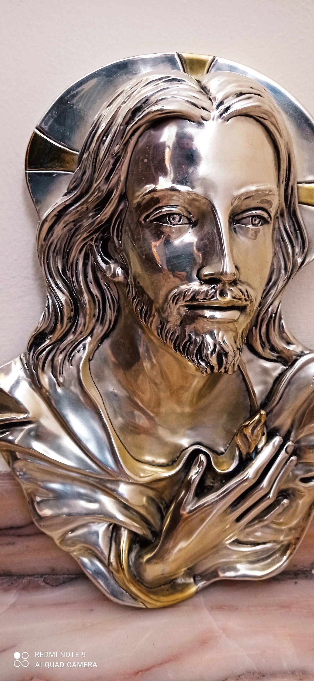 Jesus Christ Silver Plated Wall Hanging Decoration - Etsy