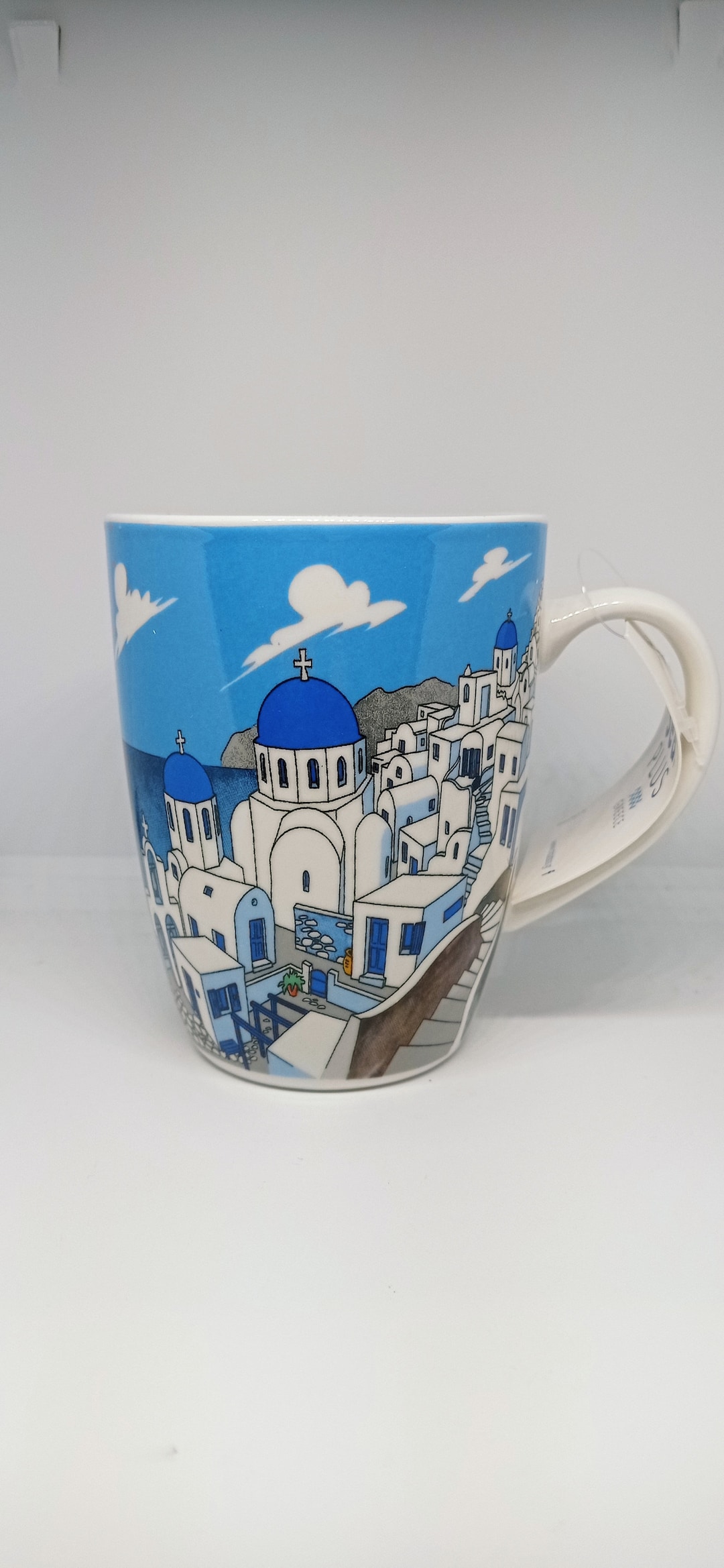Large Mug Traditional Blue Church of Greece - Etsy