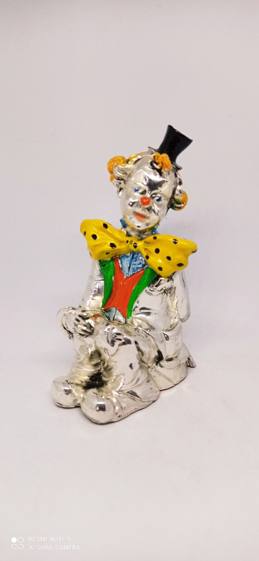 Clown Silver Plated Seating Figure - Etsy