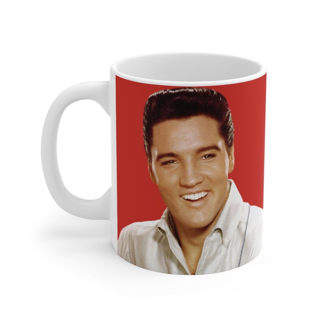 Elvis Presley Mug the King of Rock N' Roll Color Portrait 11-oz Coffee ...