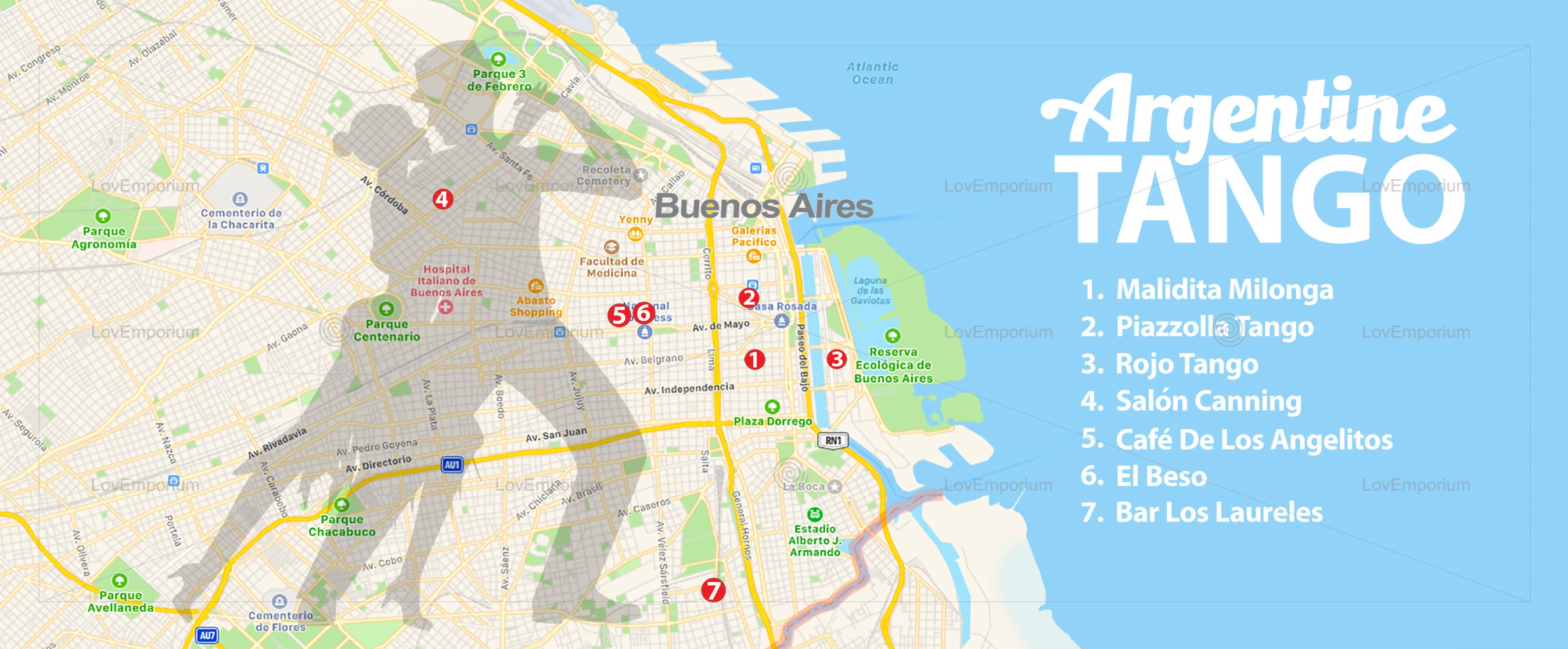 Argentine Tango Buenos Aries Milonga Road Map 11-oz Coffee | Etsy