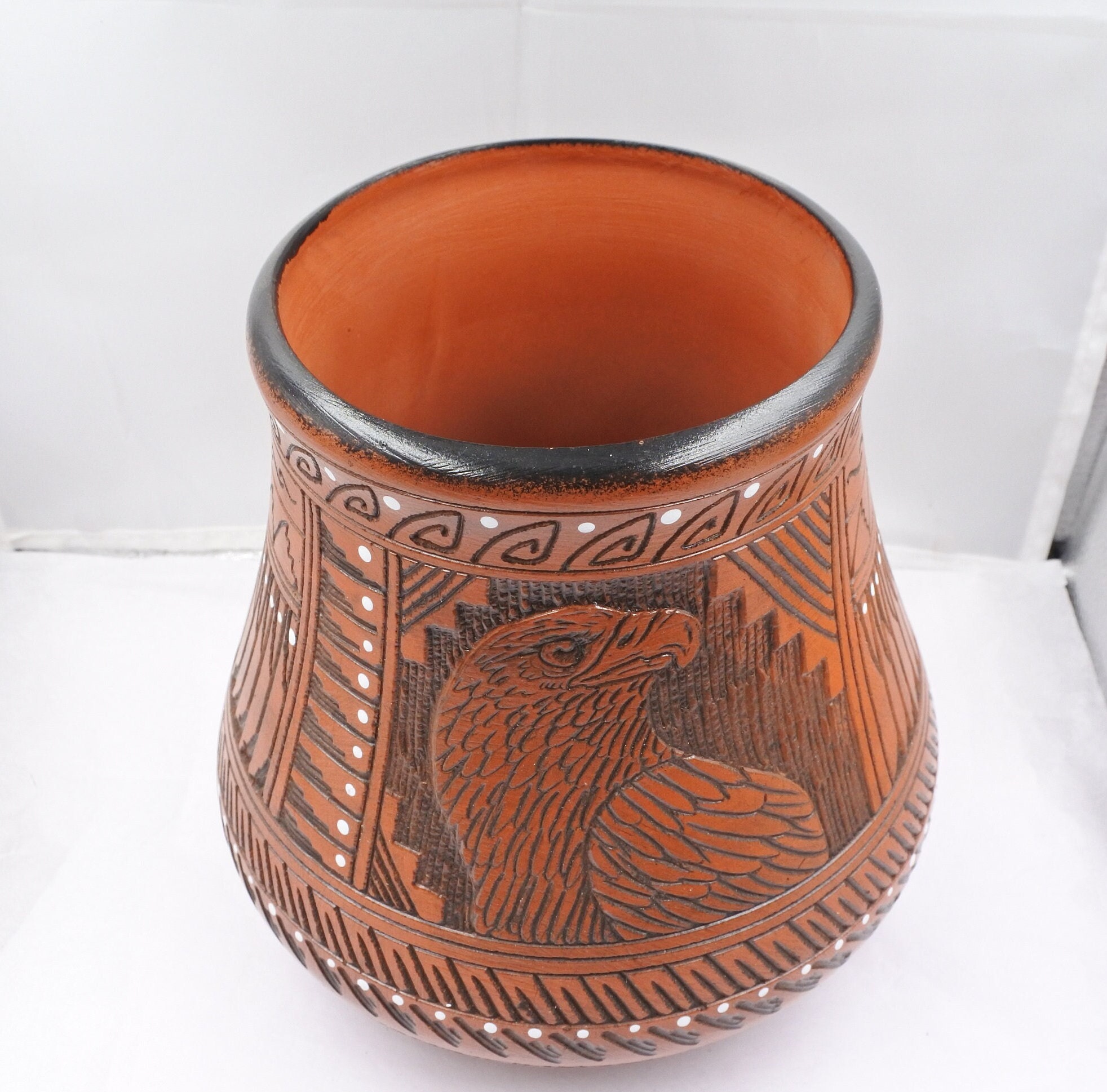 Authentic Native American Navajo Vase Pottery 7.5 T X 8 W - Etsy