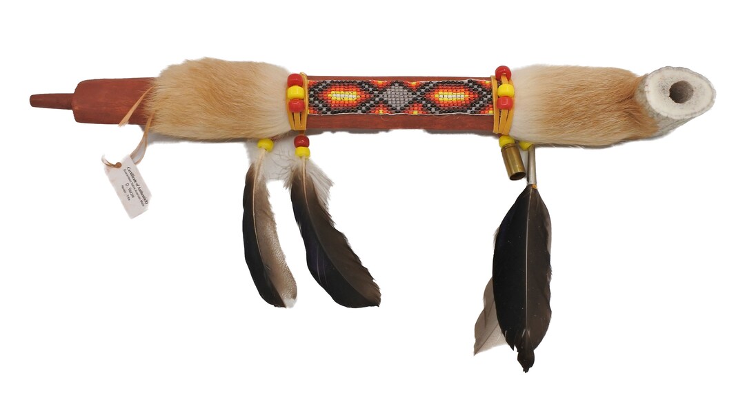 Authentic Native American Smokable Peace Pipe Handcrafted in USA 14 ...