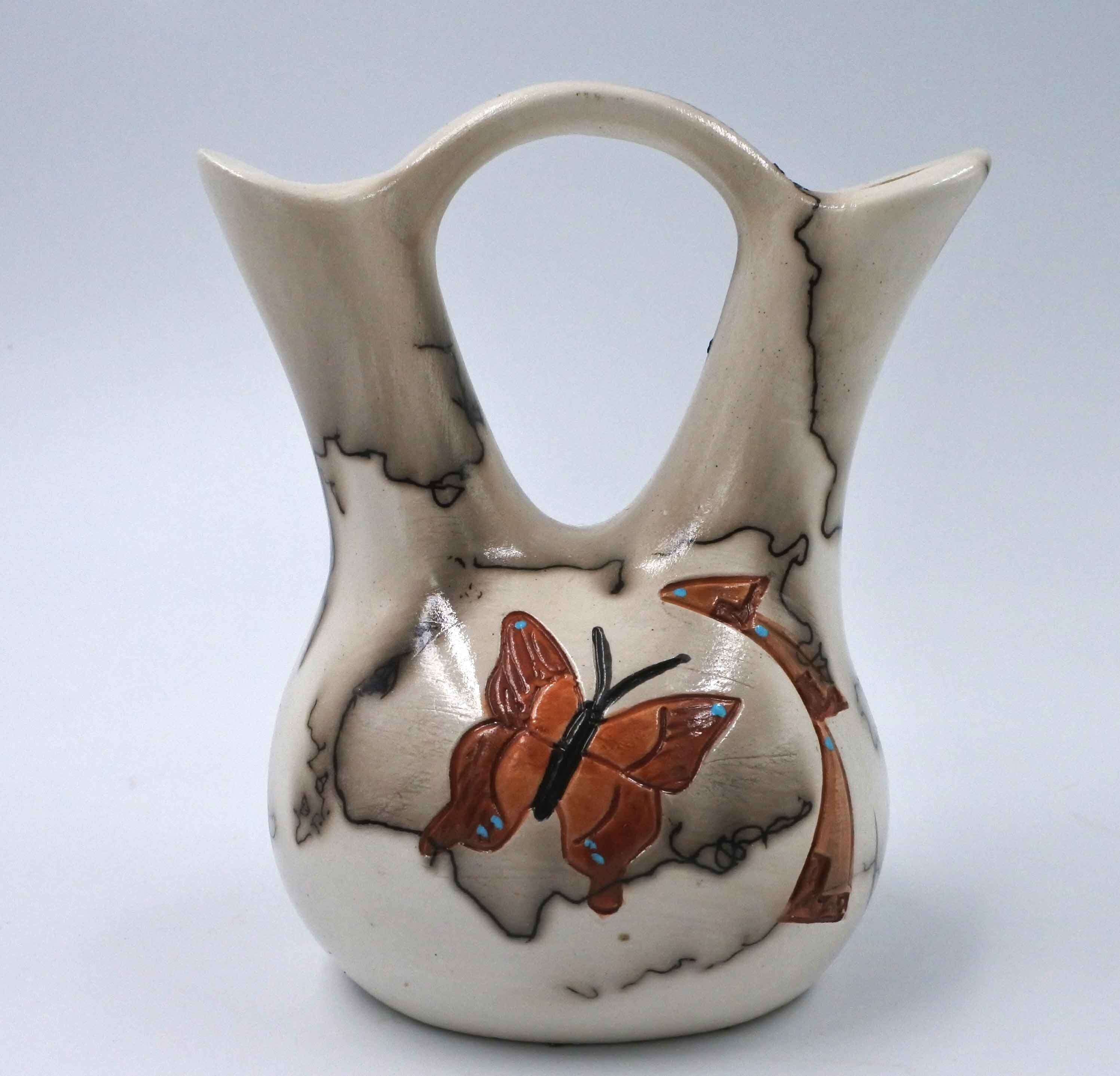Wedding Vase Horsehair Pottery Gina Arrighetti Butterfly - Etsy
