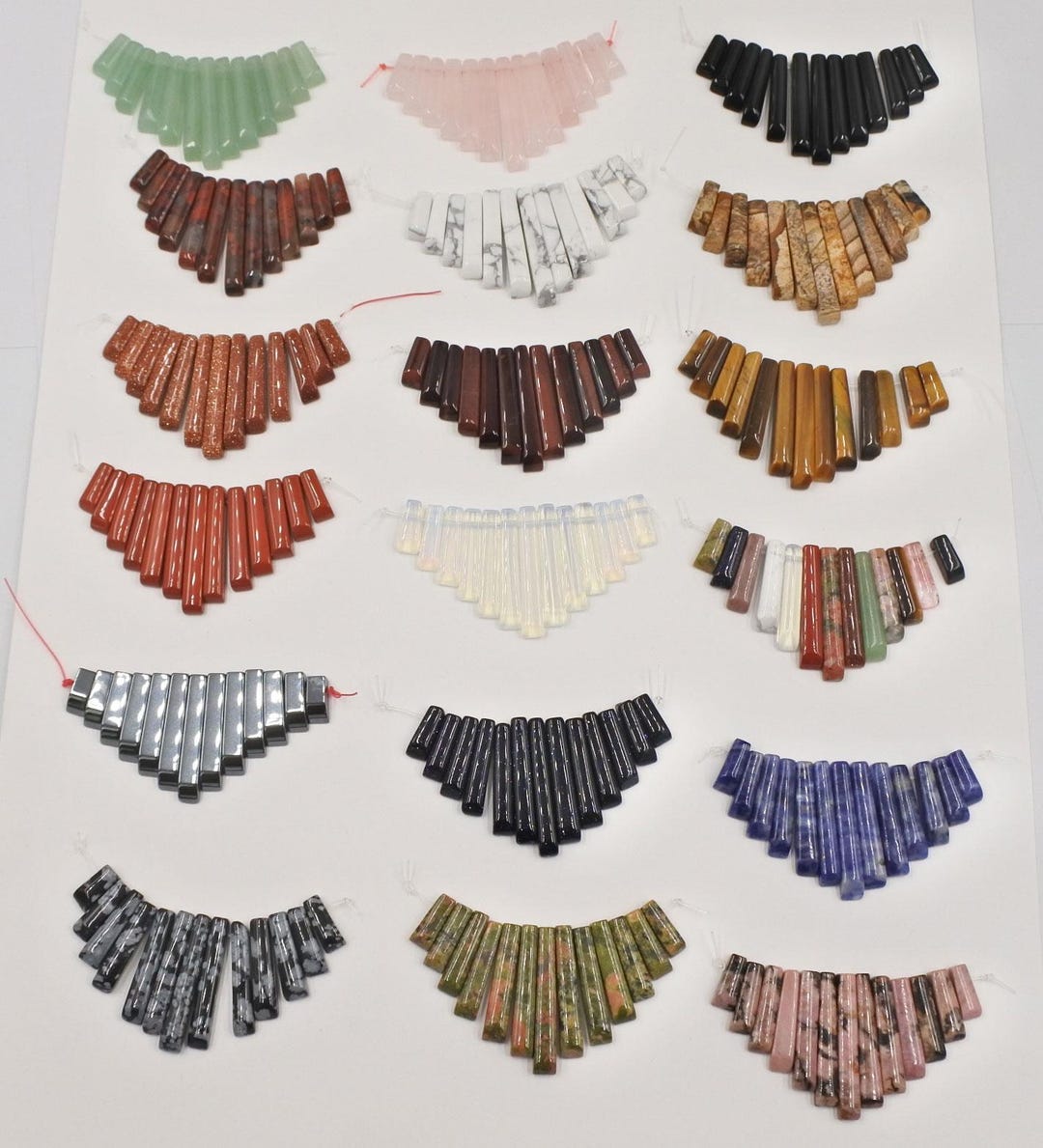Gemstone Fan Sticks Cleopatra Beads Jewelry Making - Etsy