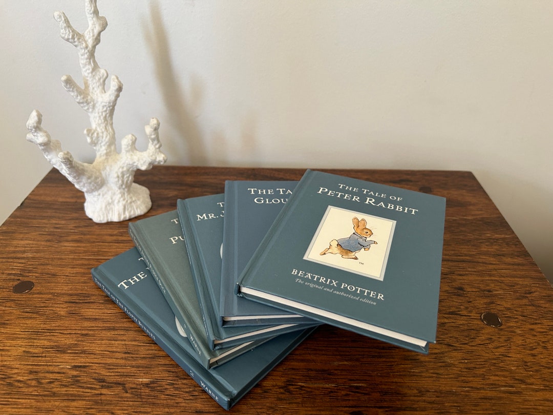 5 Beatrix Potter Books Set, Peter Rabbit, Jemima Puddle Duck, 2002 ...