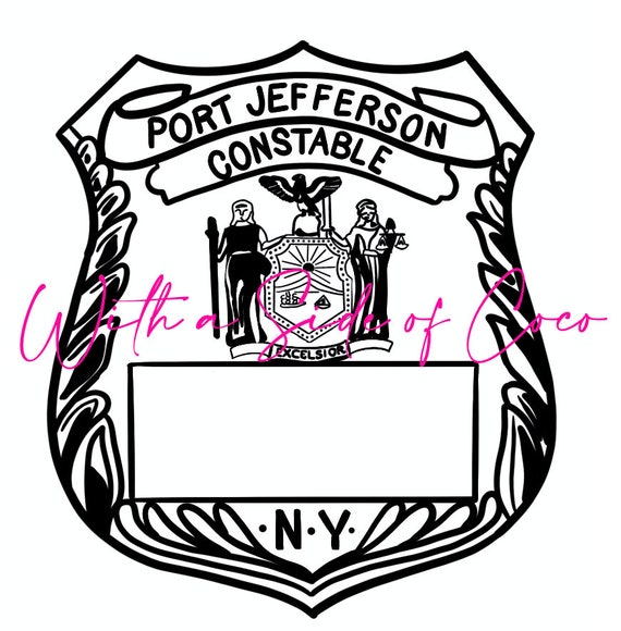 Port Jefferson Constable SVG | Etsy