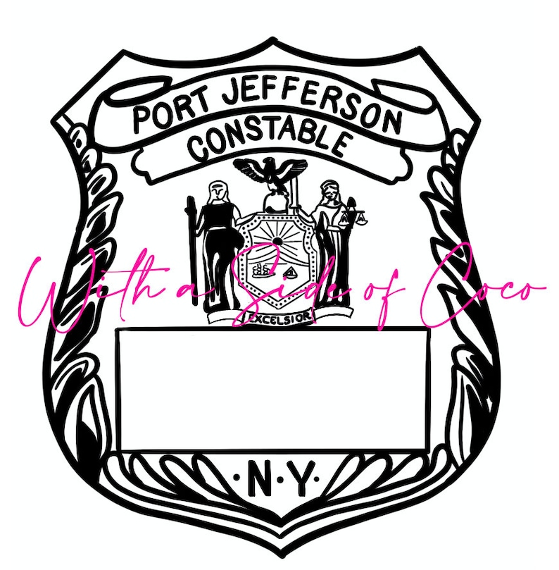 Port Jefferson Constable SVG - Etsy