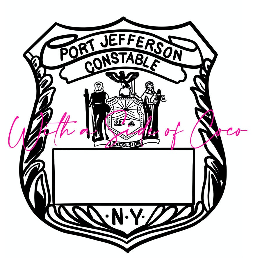 Port Jefferson Constable SVG - Etsy