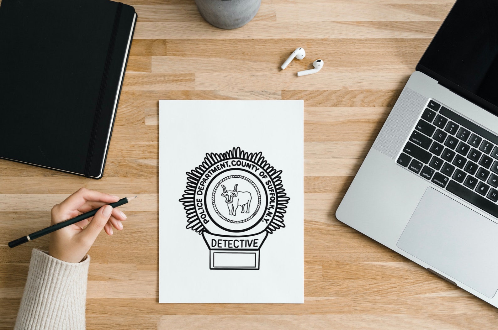 Suffolk County Detective Shield SVG - Etsy