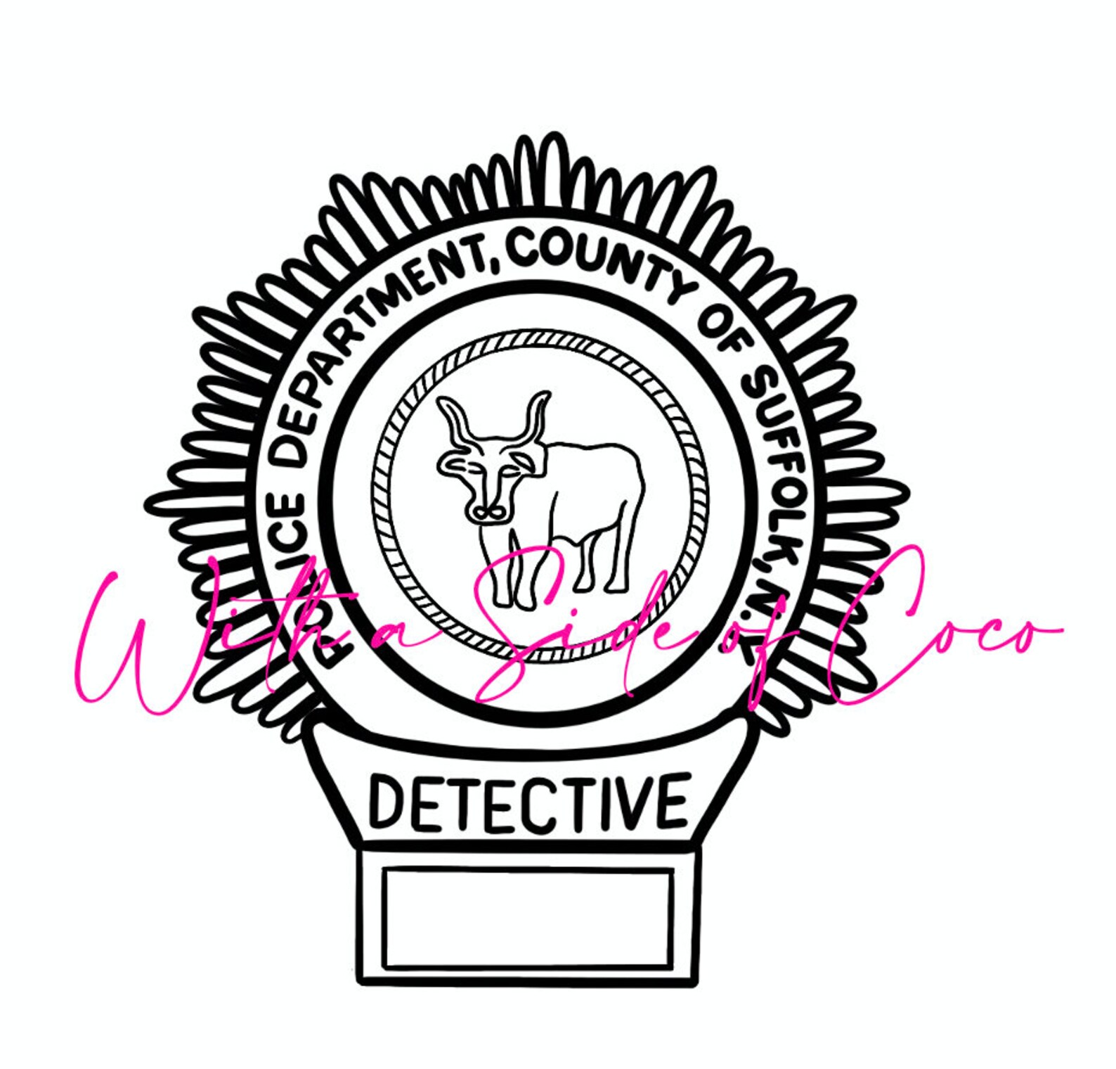 Suffolk County Detective Shield SVG - Etsy