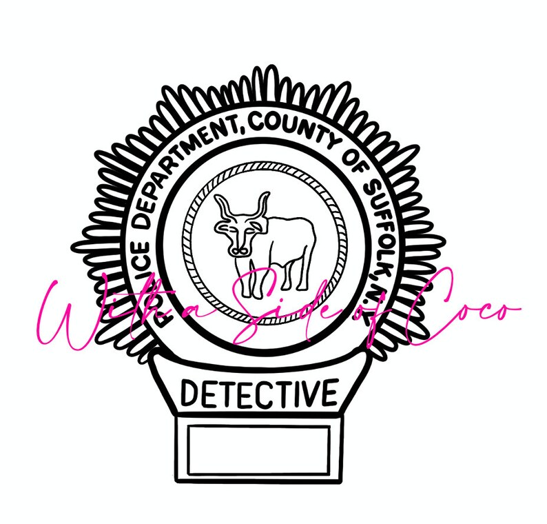 Suffolk County Detective Shield SVG - Etsy