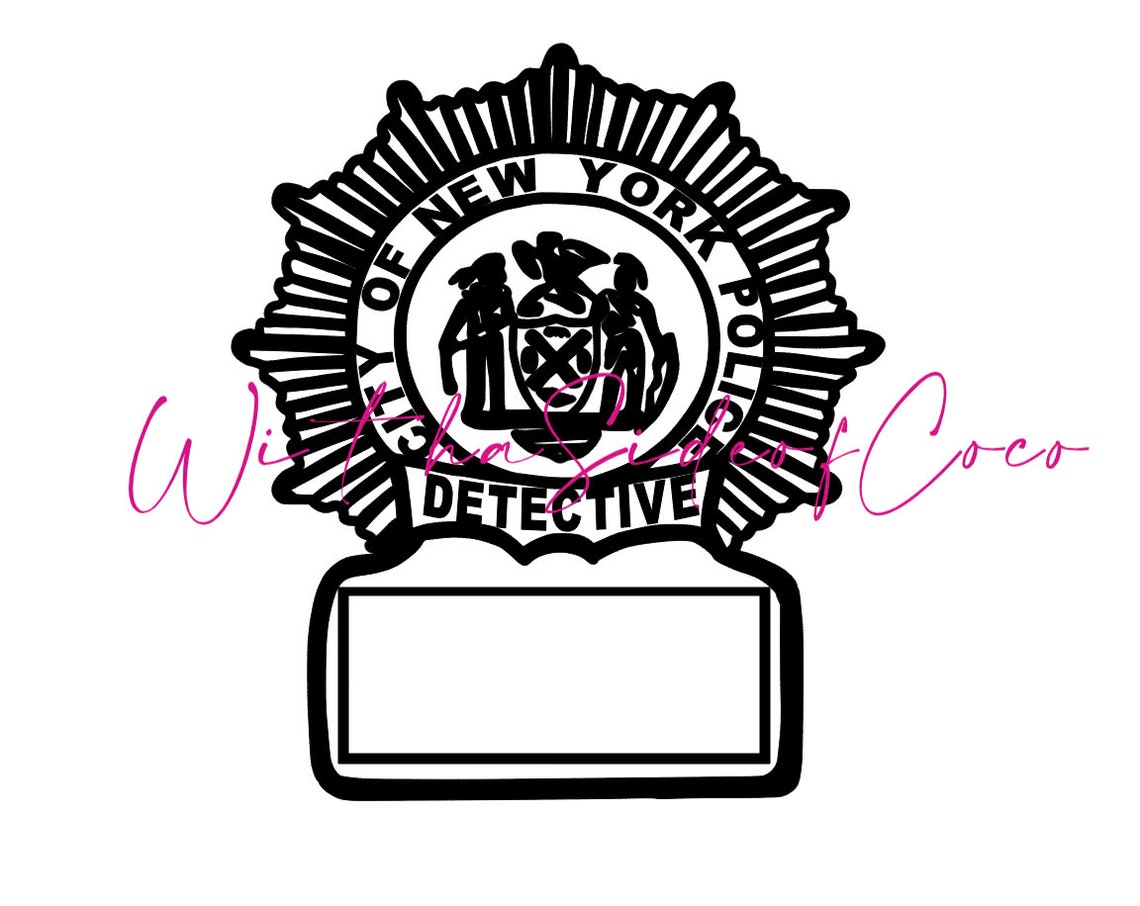 NYPD Detective Shield SVG - Etsy
