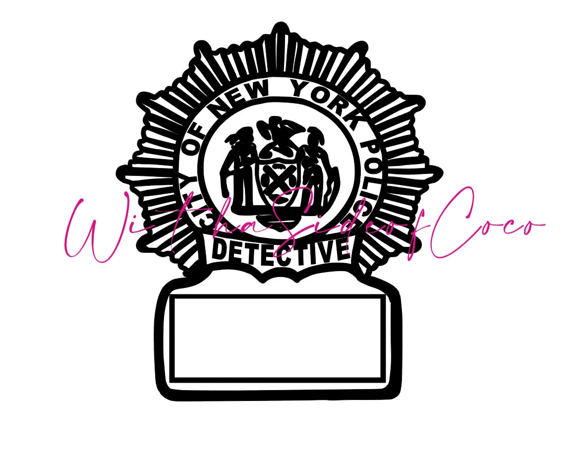 NYPD Detective Shield SVG - Etsy