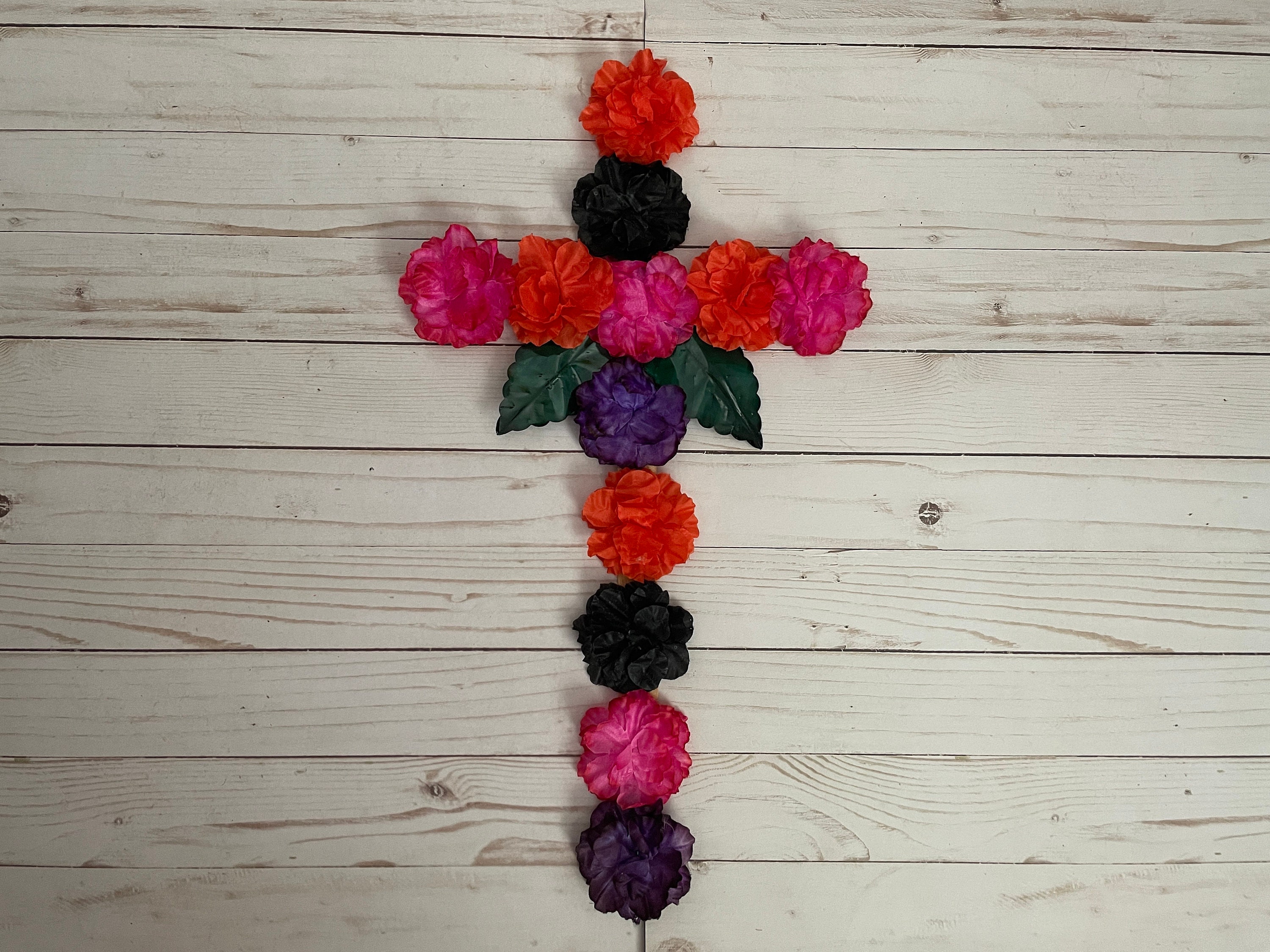 Cemetery Cross Wooden Cross Cemetery Flowers Day of the - Etsy