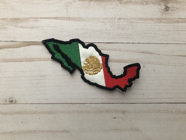 Mexican Map Mexico Flag Sew on Patch - Etsy