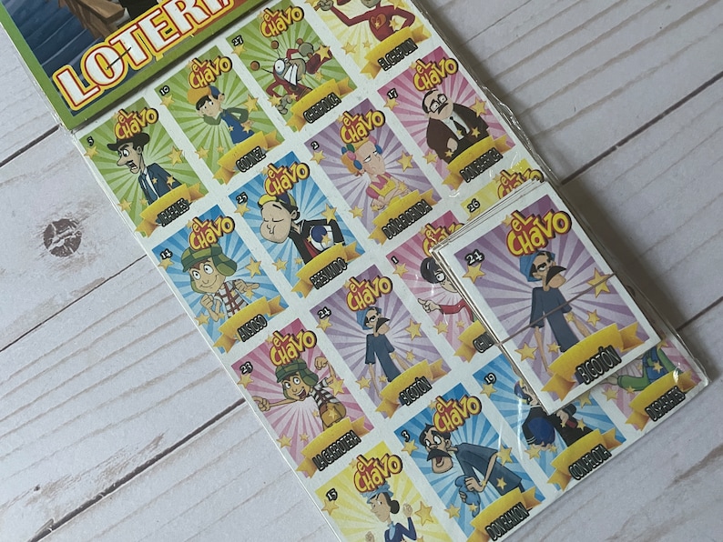 El Chavo Del Ocho Chespirito Loteria Mexicana Birthday Goody Bags Items ...