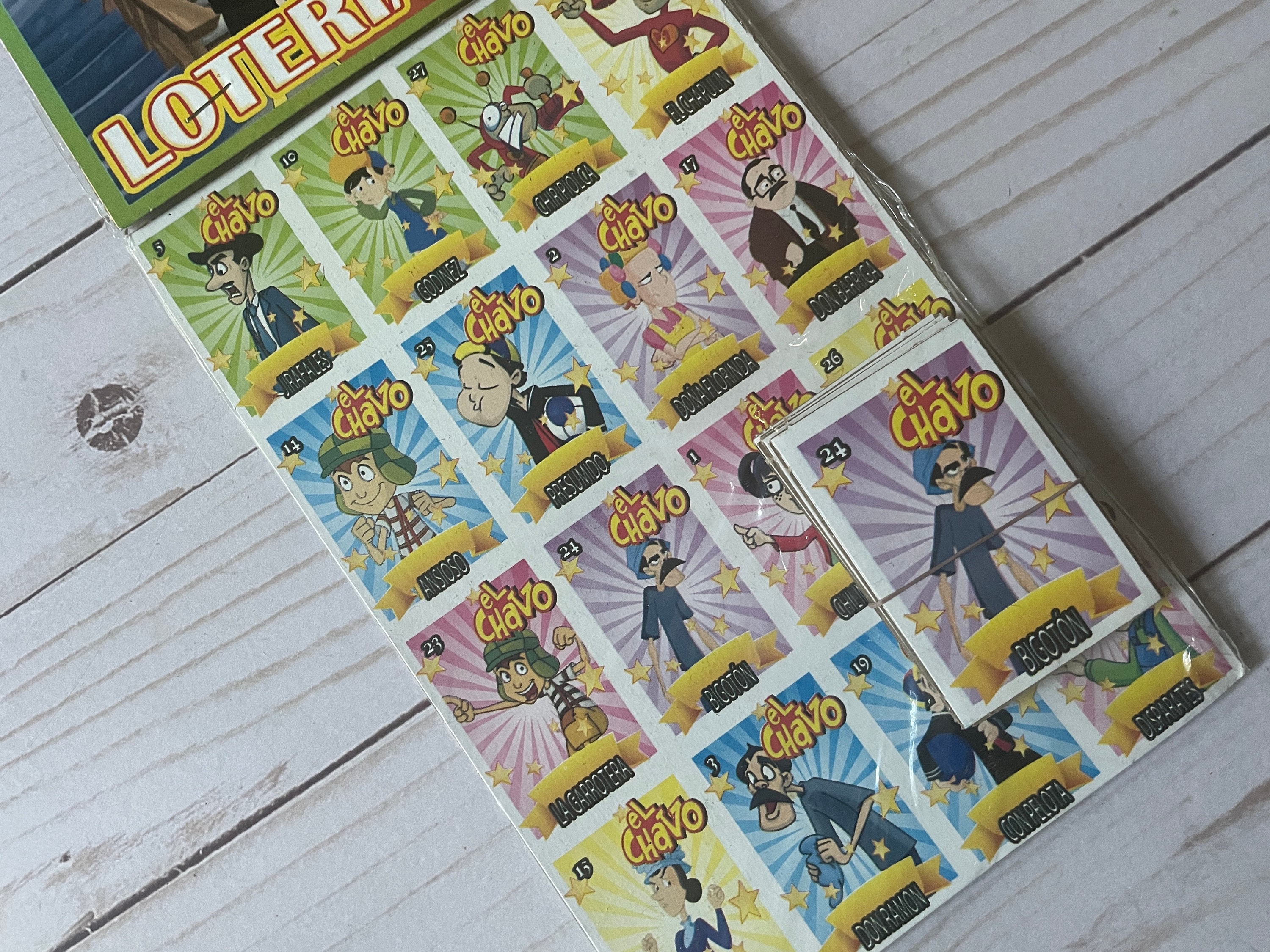 El Chavo Del Ocho Chespirito Loteria Mexicana Birthday Goody Bags Items ...