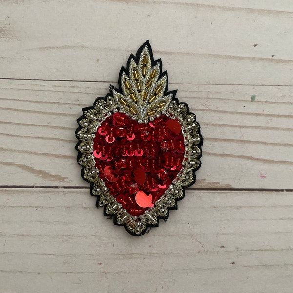 Sacred Heart Patch - Etsy