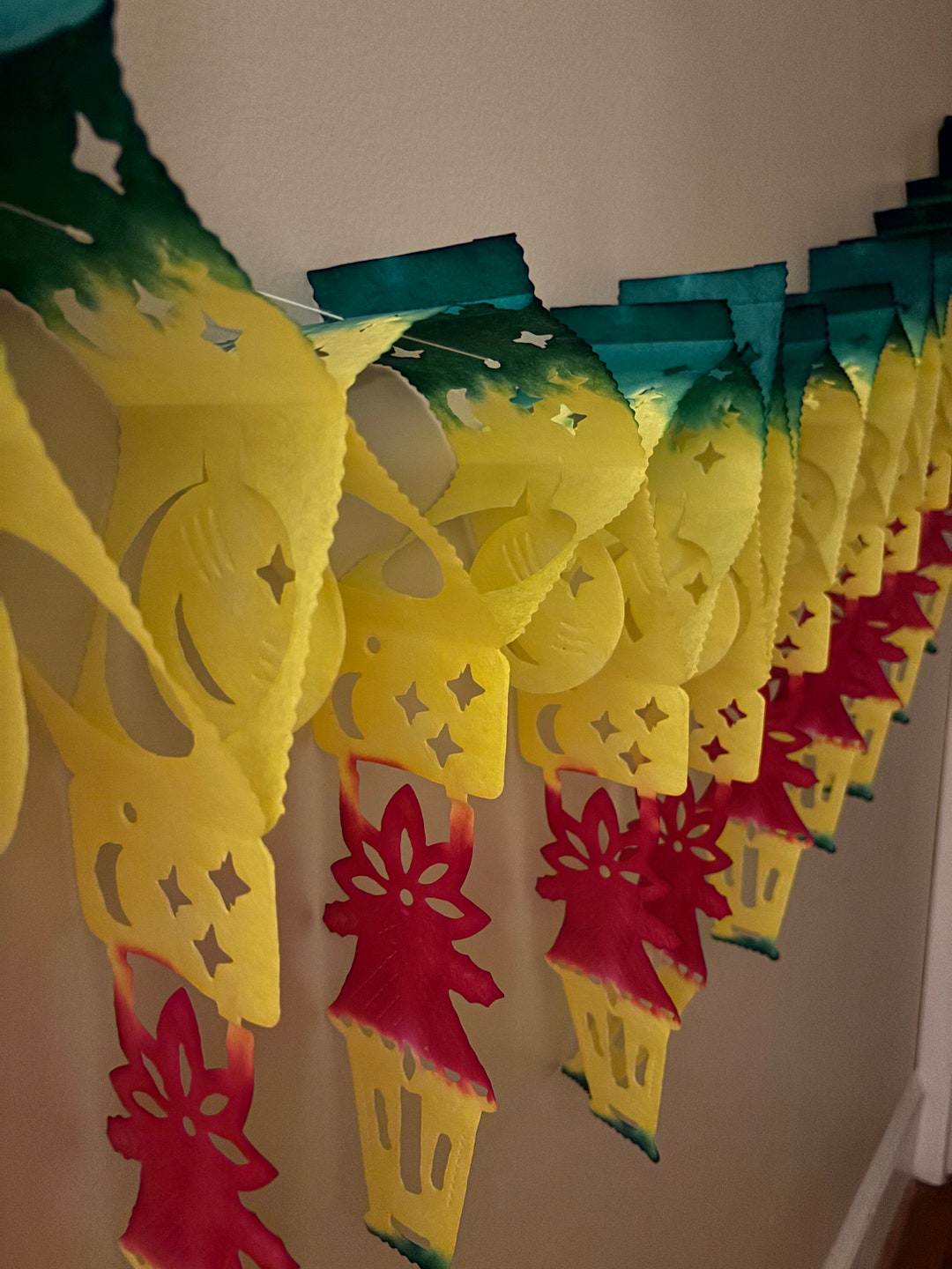 Papel Picado Mexican Christmas Farol Lantern Lamp Paper Mexico ...