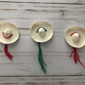 Pack of 6 Cowboy Mexican Sombrero Mini Hat Size Wedding Party Favor - Etsy