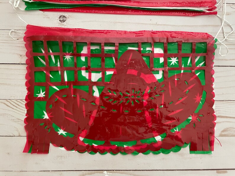 Papel Picado Mexico Independence Day Colors Them Mexican - Etsy