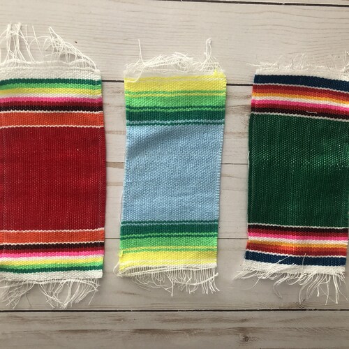 Mini Mexican Sarape Serape Party Favor Ribbon Fabric With Hat - Etsy