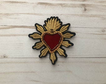 Sacred Heart Patch | Etsy