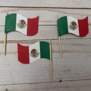Mini Mexican Palillos Banderitas on Toothpicks – Perfect for Fiestas ...