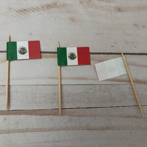 Mini Mexican Palillos Banderitas on Toothpicks – Perfect for Fiestas ...