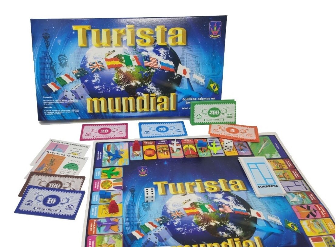 Mexican Monopoly Turista Mundial Spanish Board Game Loteria | Etsy