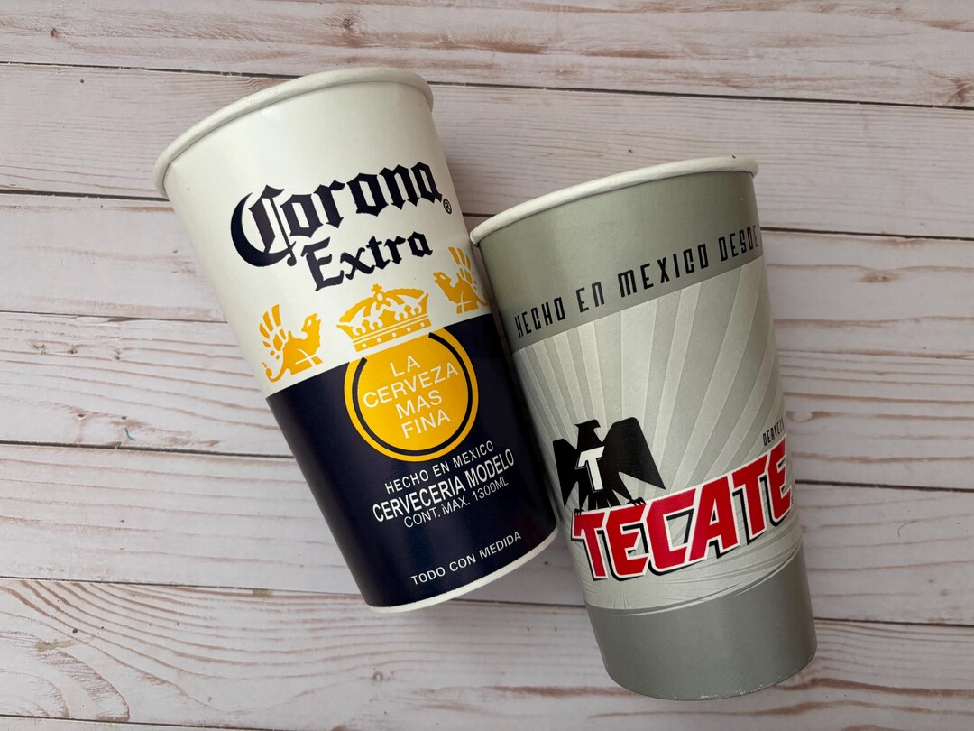 Paper Plastic Coated Corona Victoria Mexican Beer Bottle Plastic Party ...