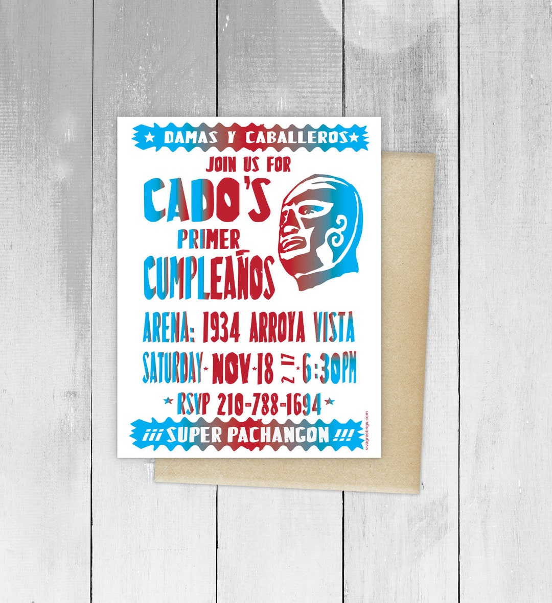 Lucha Libre Mexican Wedding Digital File for Printing Wrestling Party ...