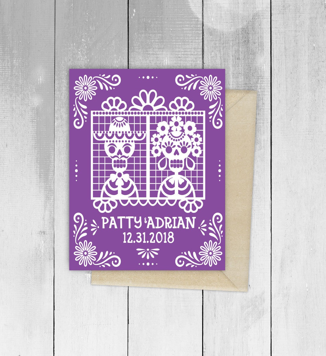 Mexican Papel Picado Day of the Dead Dia De Muertos Digital File for ...