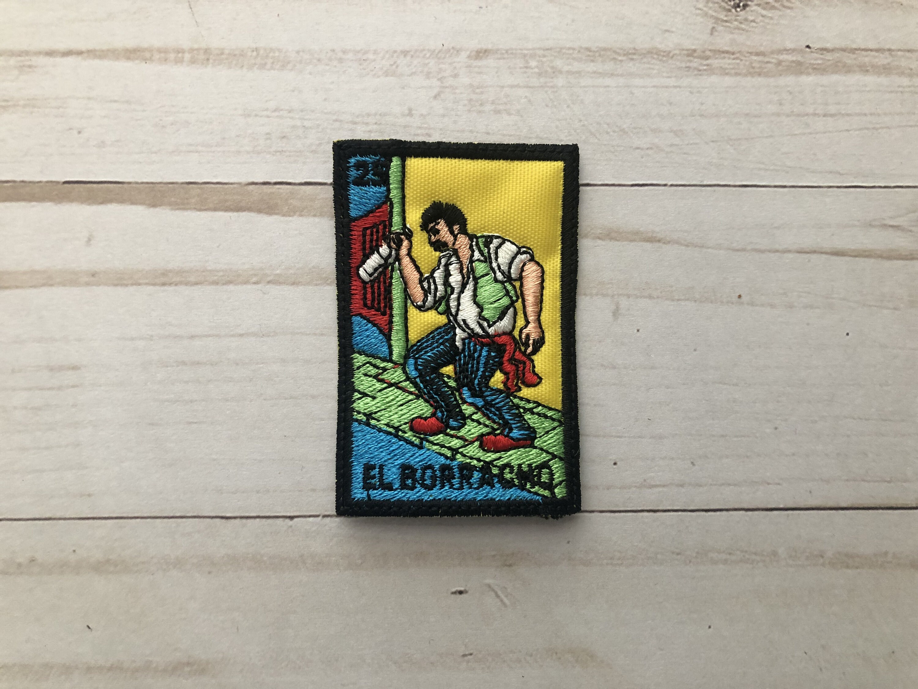 El Borracho Loteria Embroidered Patch Sew On | Etsy