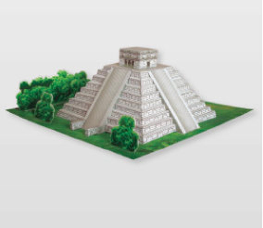 Mexican Pyramids Piramide De Chichenitza Architecture Paper Model Kit ...