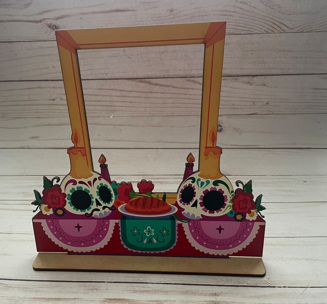 Calavera Skull Mexican Day of the Dead Dia De Los Muertos Ofrenda Wood ...