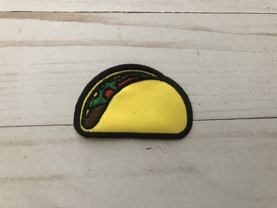Mexican Taco Embroidered Sew On Patch by Viva Greetings LLC | Catch My ...