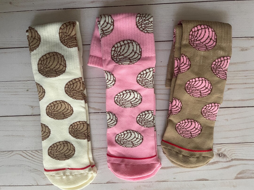 Mexican Concha Pan Dulce Socks Calcetas - Etsy