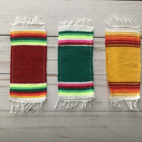 Mini Mexican Sarape Serape Party Favor Ribbon Fabric With Hat - Etsy