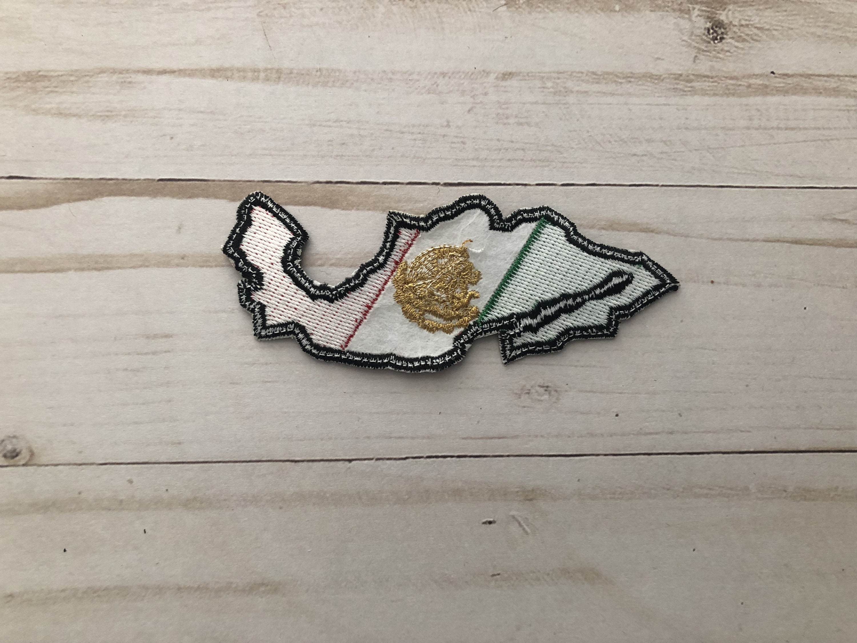 Mexican Map Mexico Flag Sew on Patch - Etsy
