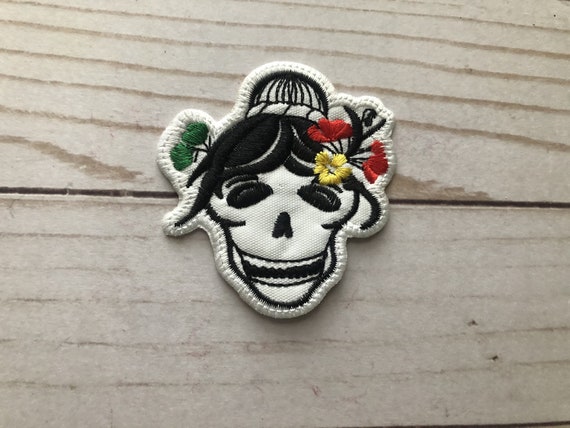 Mexico Calavera Embroidered Catrina Sew On Patch Skull Dia de Muertos ...