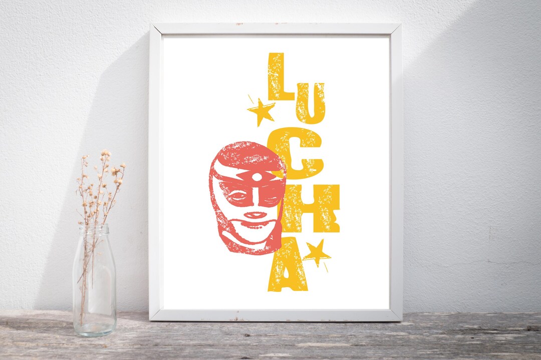 Mexico Lucha Libre Printable File for Poster Printable Wall Art Mexican ...