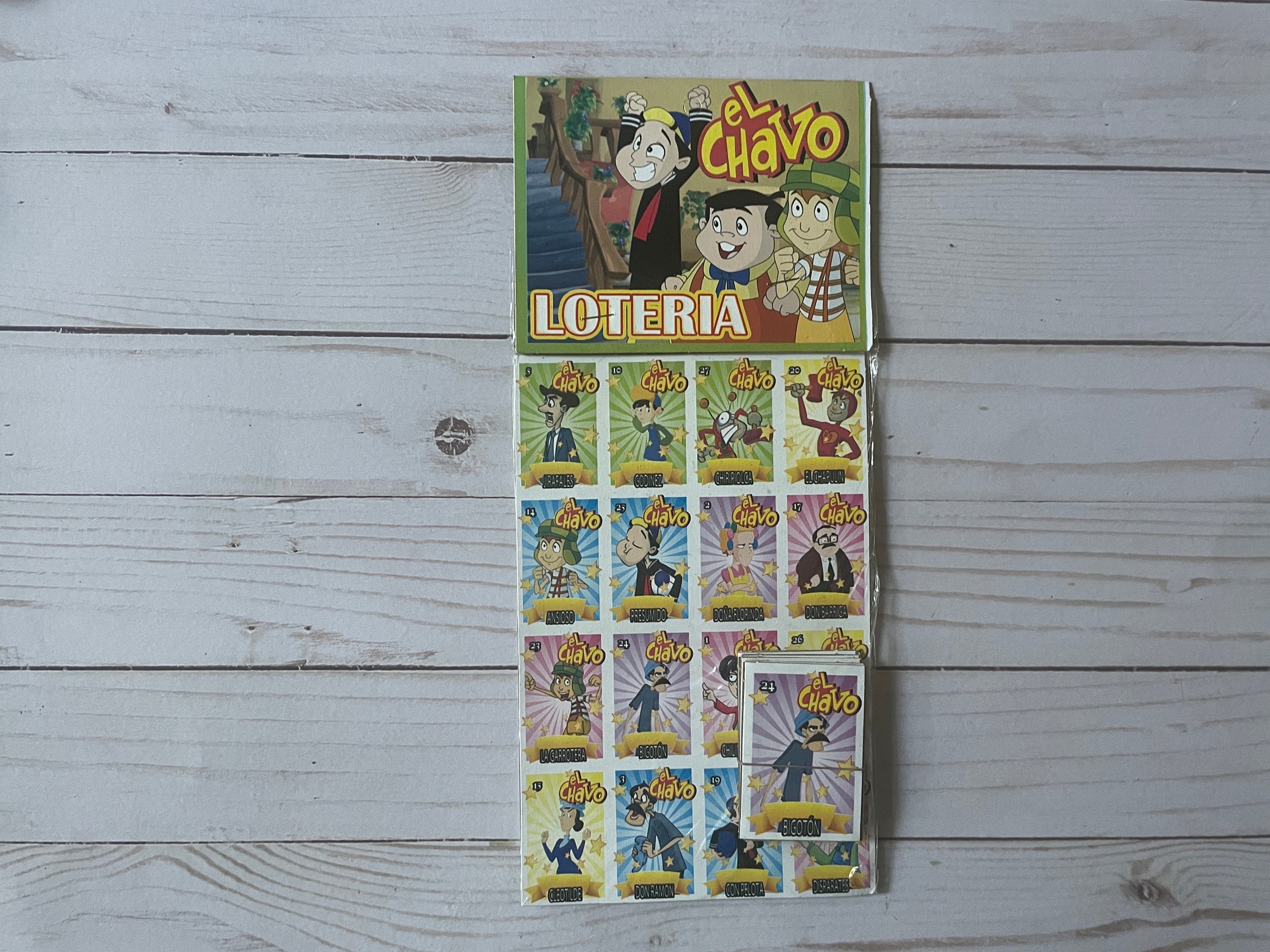 El Chavo Del Ocho Chespirito Loteria Mexicana Birthday Goody Bags Items ...