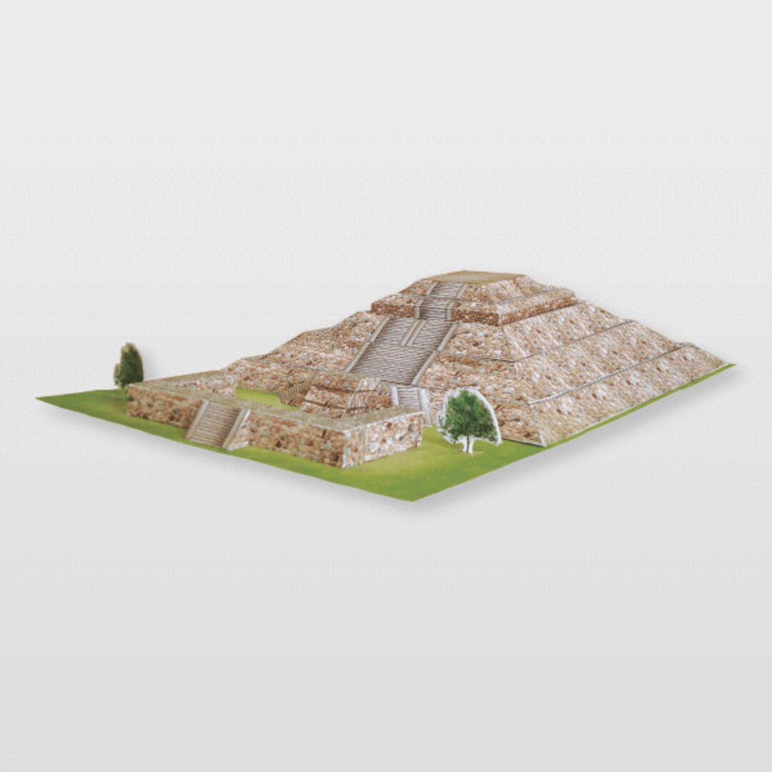 Mexican Pyramids Piramide Del Sol Architecture Paper Model Kit School ...