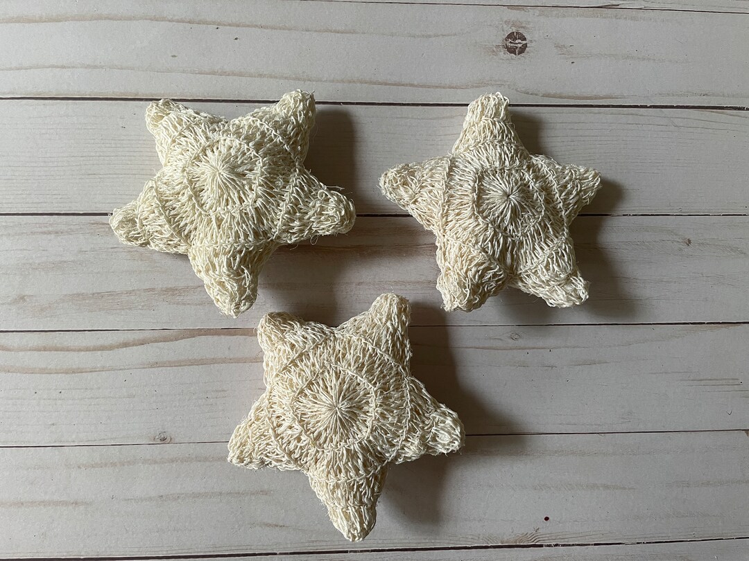 One Natural Mexican Loofah Star Shaped Ayate Ixtle Scrubber - Etsy