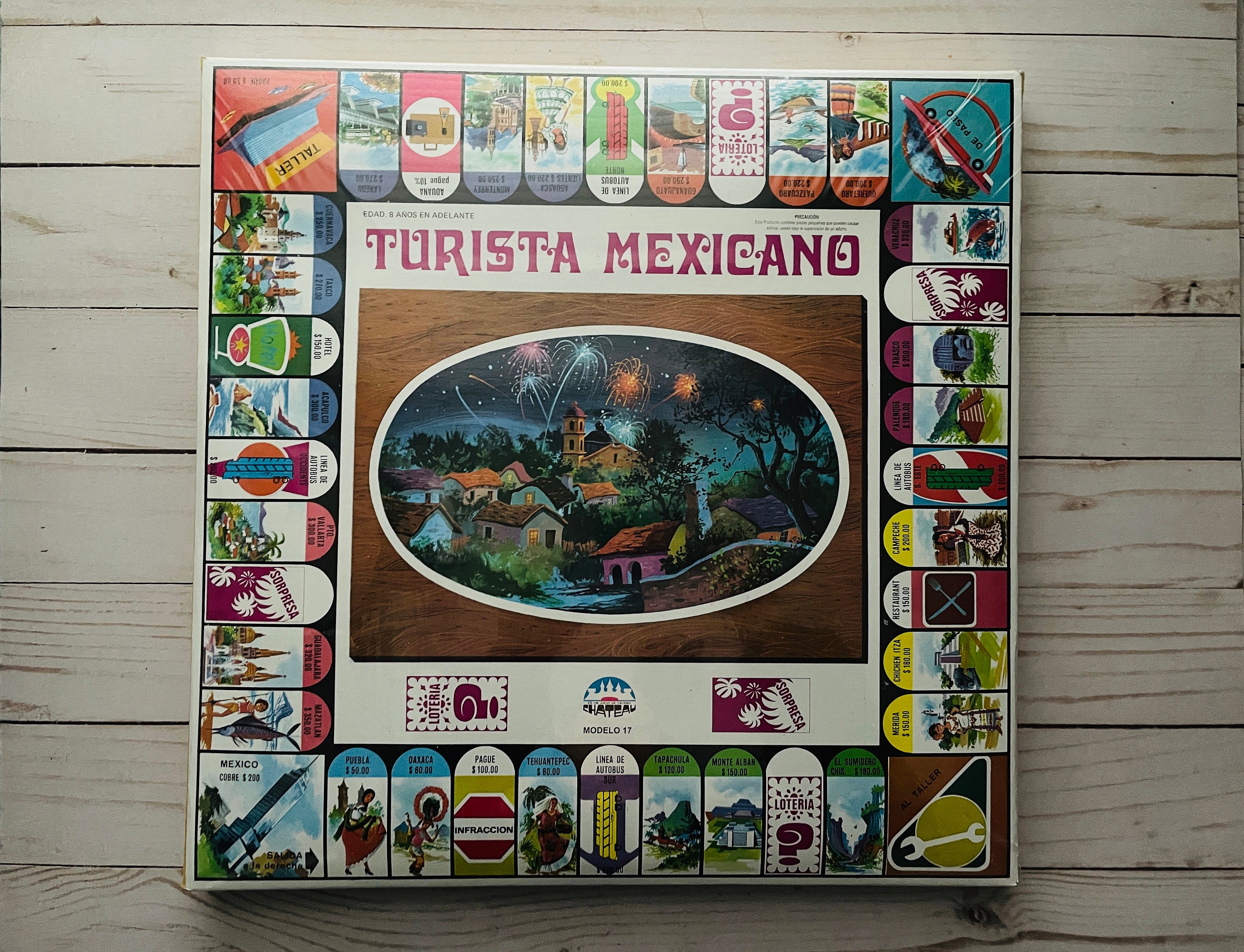 Mexican Monopoly Turista Mexicano Spanish Board Game Loteria | Etsy