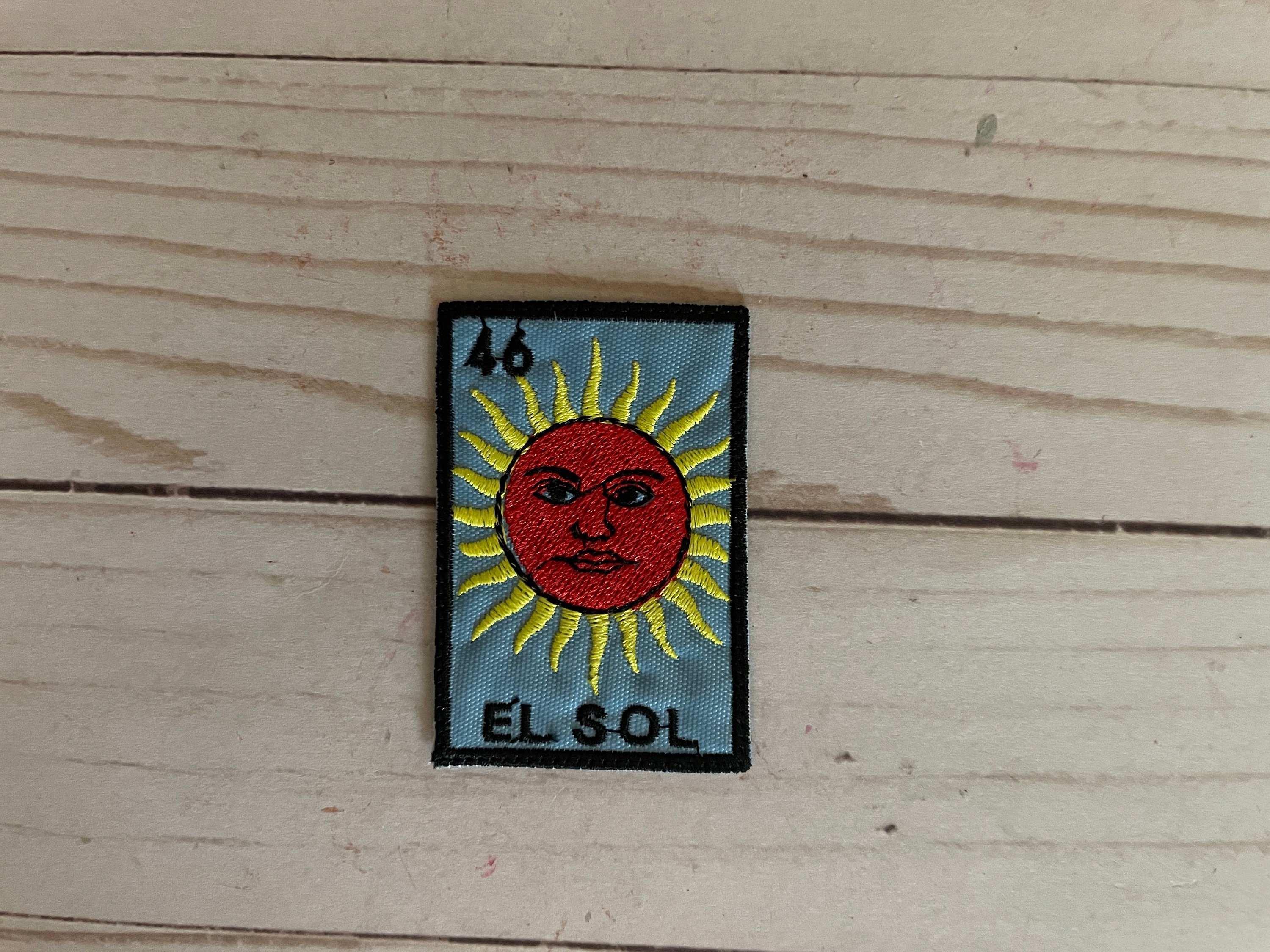 El Sol Loteria Embroidered Patch Sew On - Etsy